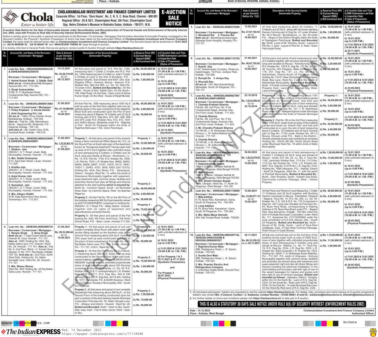 Flat at Bally, District Howrah – BankAuctions.in