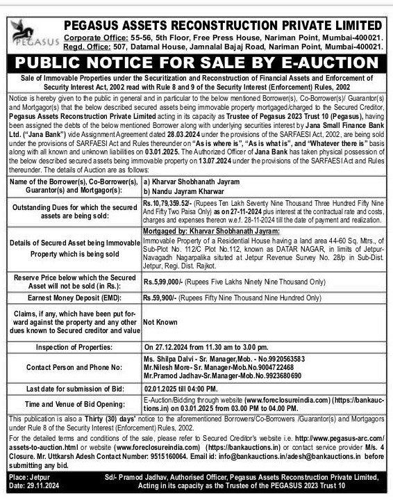 House At Jetpur- Navagadh Nagarpalika ,Rajkot – BankAuctions.in